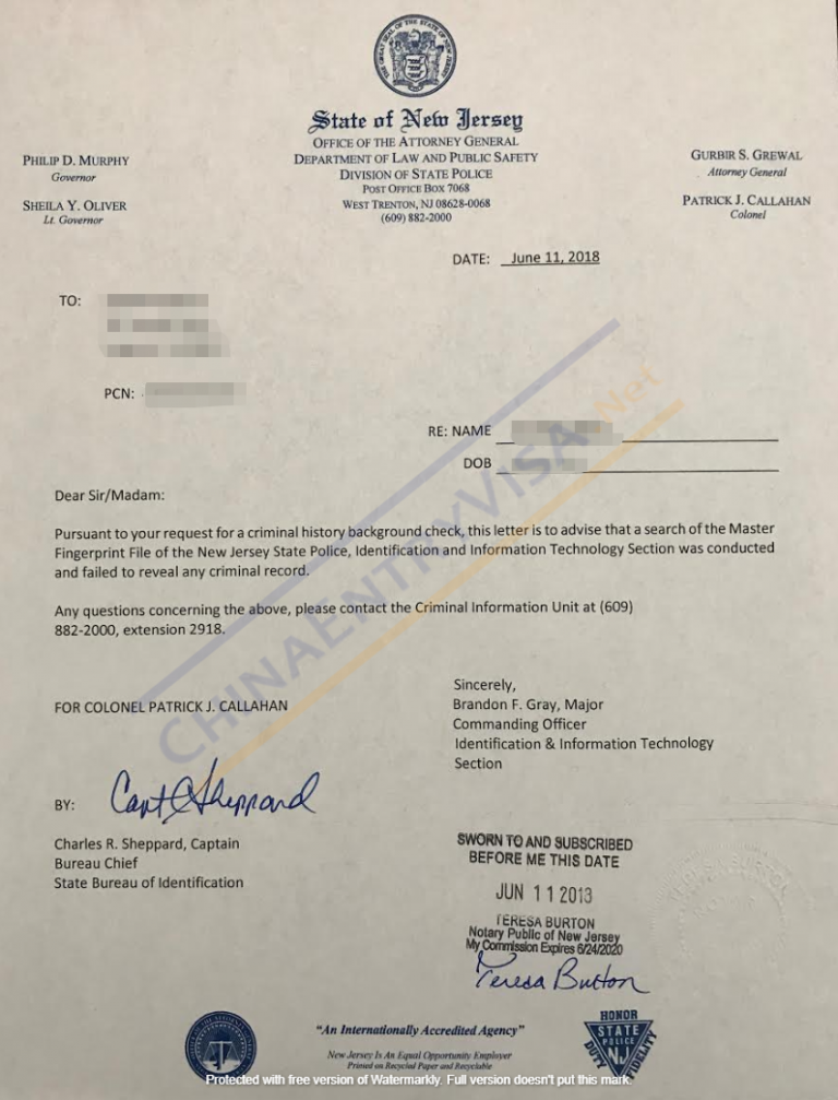 How to Authenticate a No Criminal Record for Use in China - Chinese ...